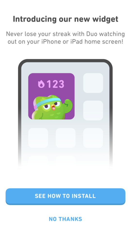 How to Get the Duolingo iPhone Widget & Never Lose Your Streak ...